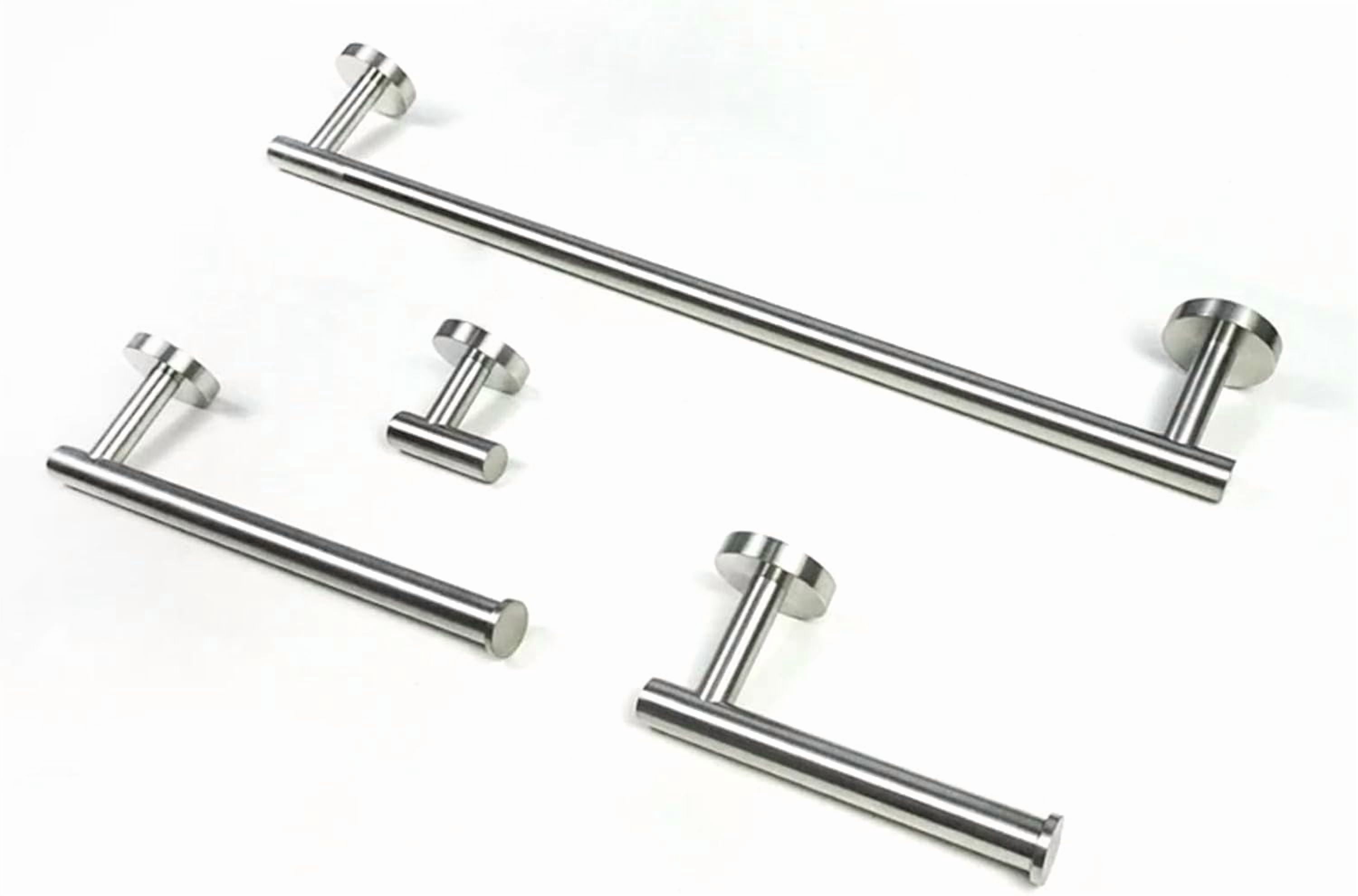 Brushed Stainless Steel Wall Mounted Hand Towel Bar Toilet Paper Holder ...