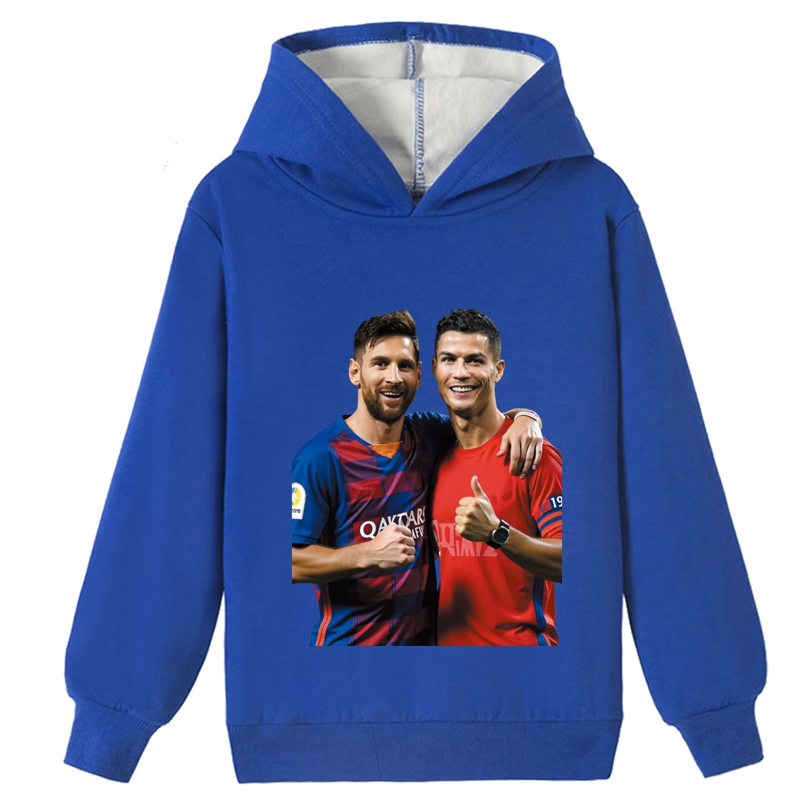 Brushed Style Pullover Cristiano Ronaldo Fleece Hoodie works for Winter ...
