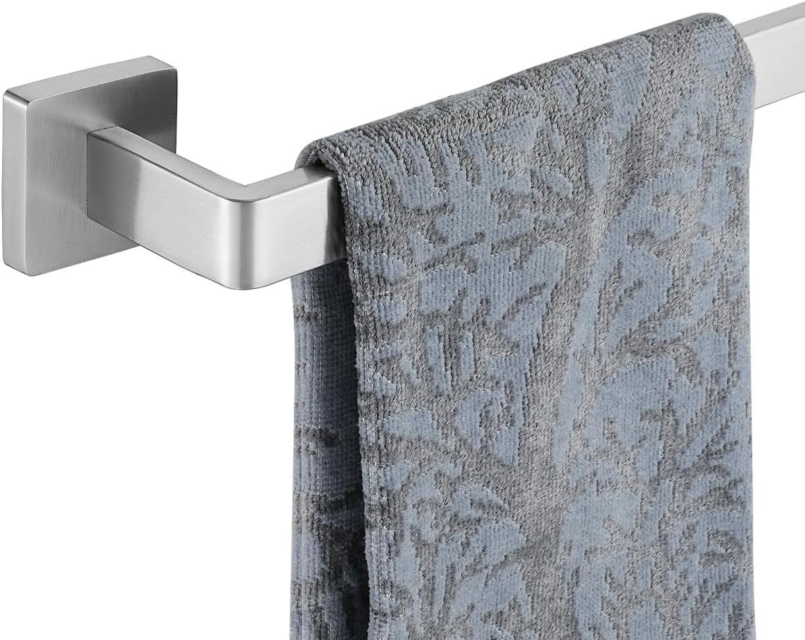 Brushed Towel Bar, Rounded Edges 14.41 Inch Towel Rack, 304 Stainless ...