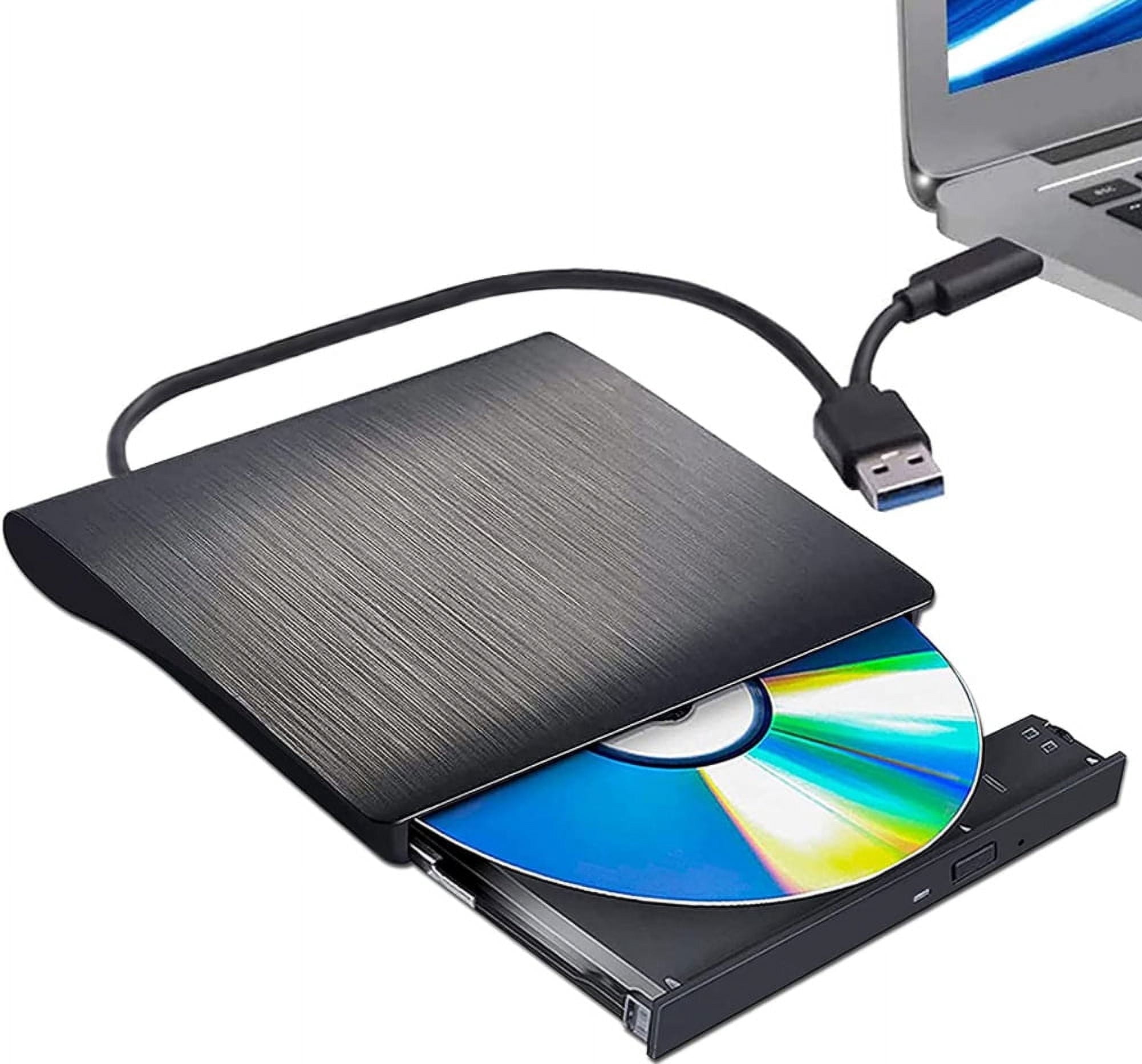 USB 3.0 Portable External DVD Drive, High-Speed CD/DVD +/-RW Burner and ...