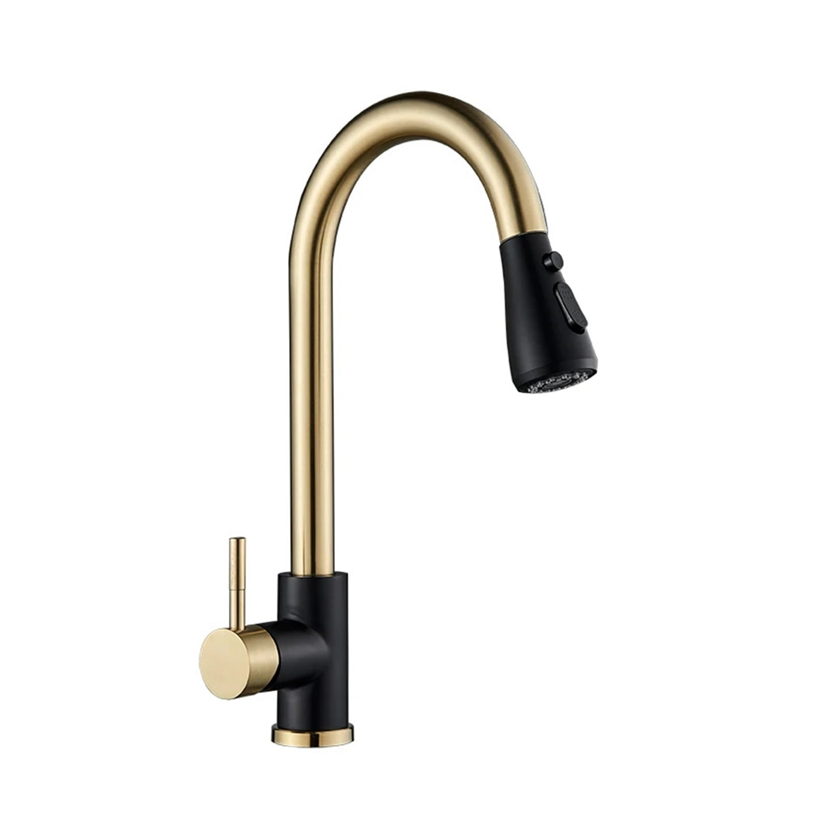 Brushed pull-out kitchen 360 degree rotating single lever mixing ...