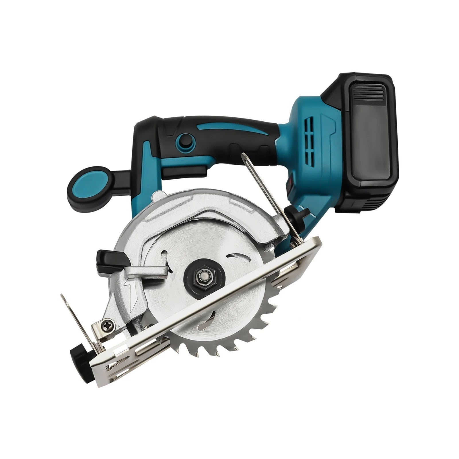 Brushless Chainsaw 0-45° Bevel Cutting Cordless Electric Circular Saw ...