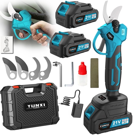 Brushless Cordless Pruning Shears with Digital Display, Electric Garden ...