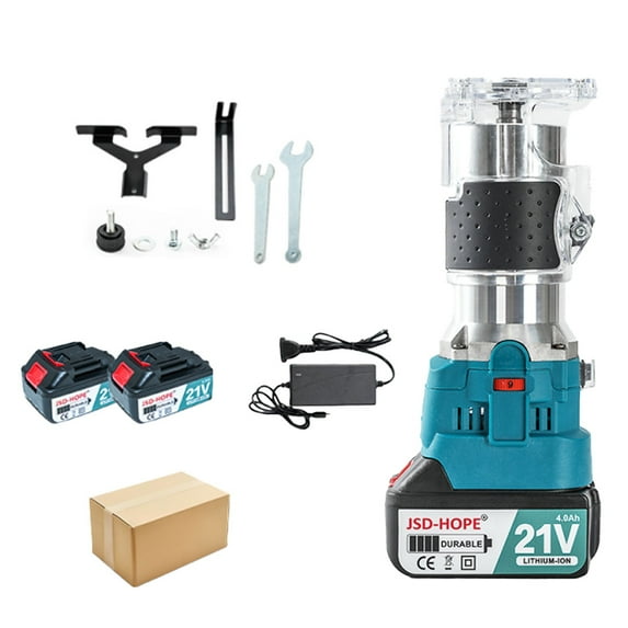 Brushless Cordless Router, Mini Portable Wood Trimmer and Engraving ...