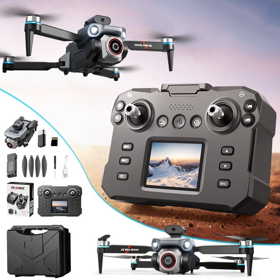 Brushless Drone With Screen Display Remote Control, Cool Lights ...