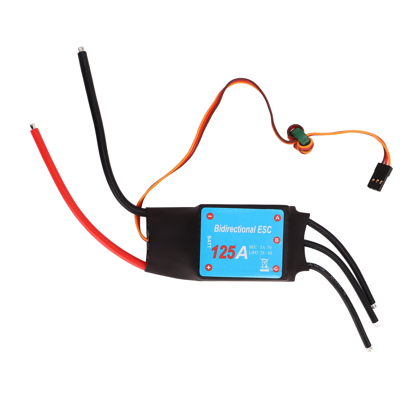 Brushless ESC Black 125A Brushless ESC RC Boat Two Way Water Cooled ESC ... Brushless ESC Black 125A Brushless ESC RC Boat Two Way Water Cooled ESC ...