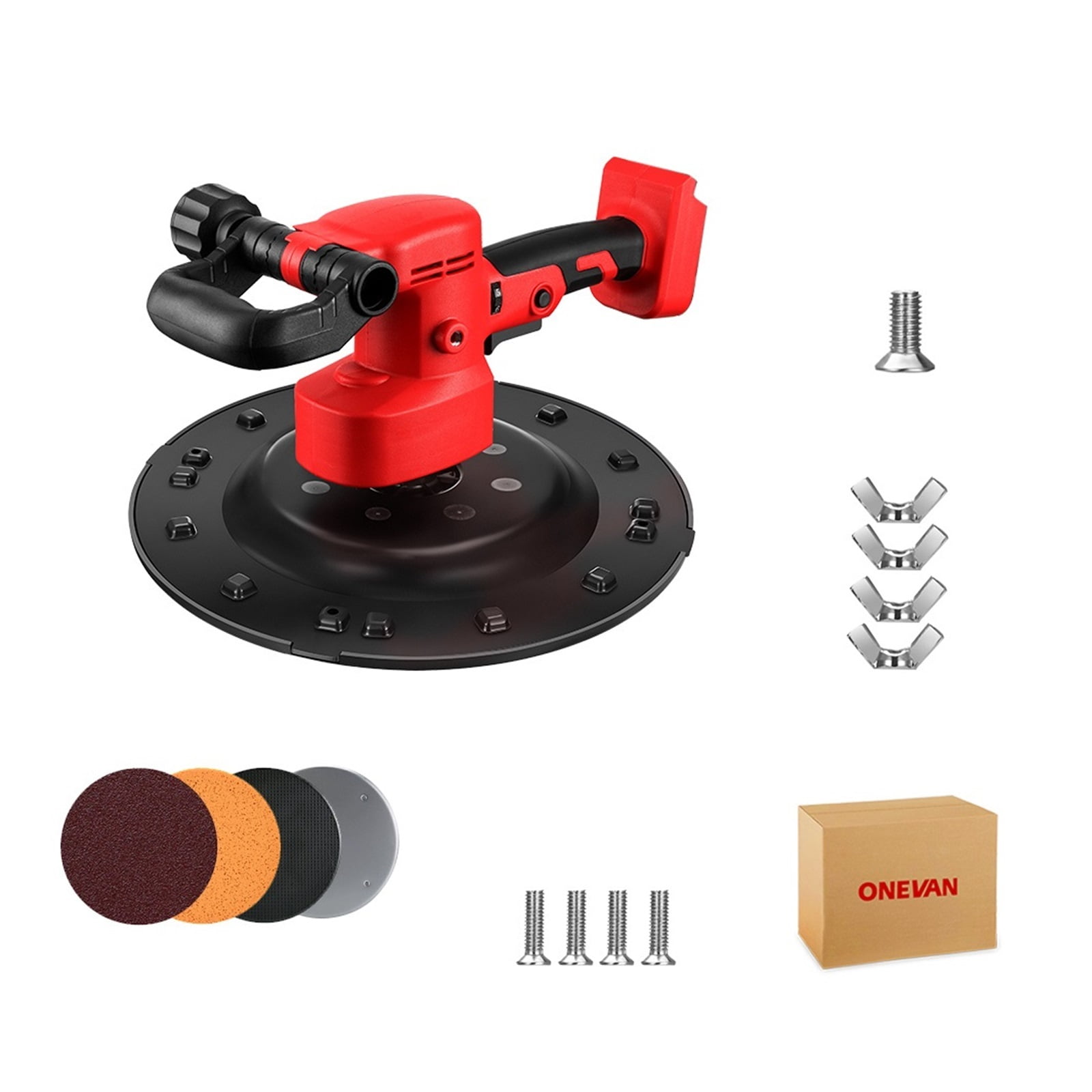 Brushless Electric Drywall Sander 1280W Wall Sandpaper Putty Powder ...