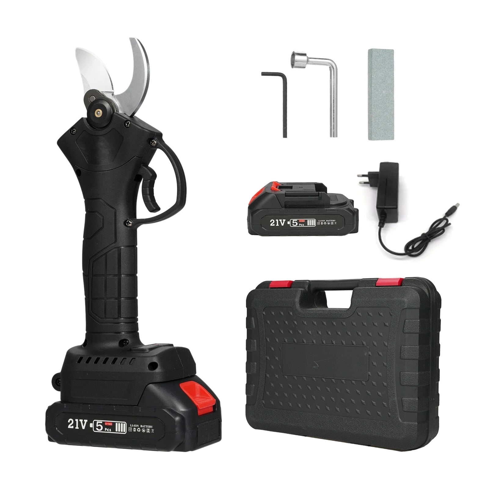 Brushless Electric Pruner Shear 4 Gears Cordless Rechargeable Tree ...