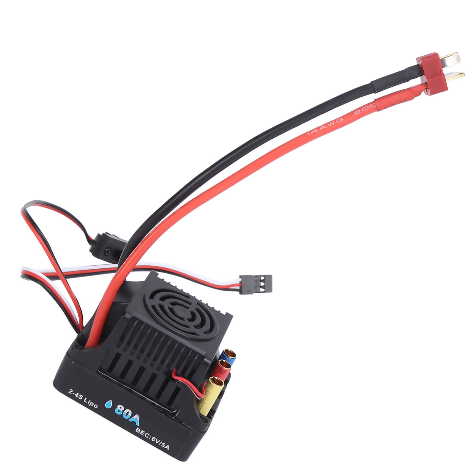 Brushless Electric Speed Controller 80A Brushless ESC,for 1/8 RC Car ...