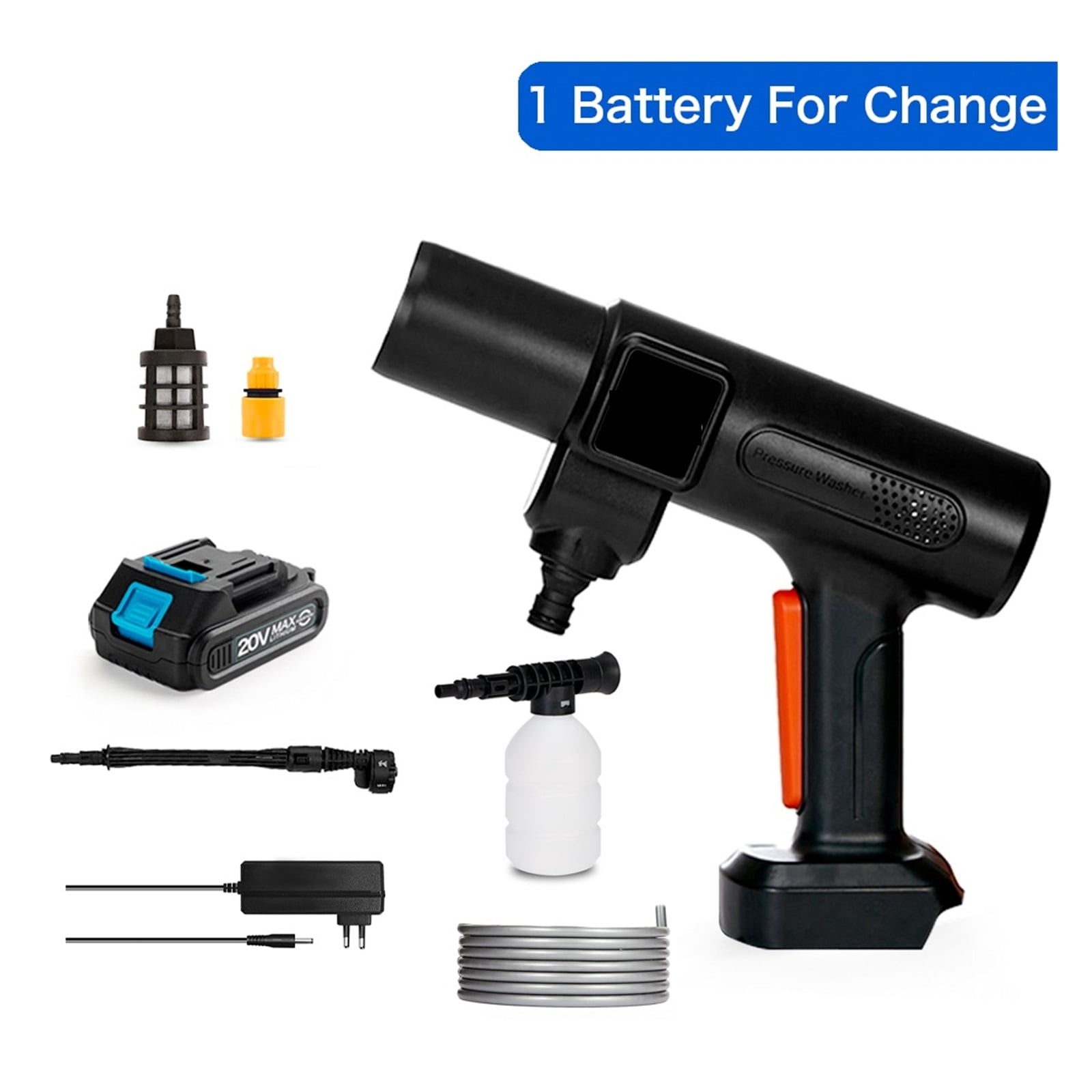 Brushless High Pressure Cleaner Washer Spray Water Gun Portable Car ...