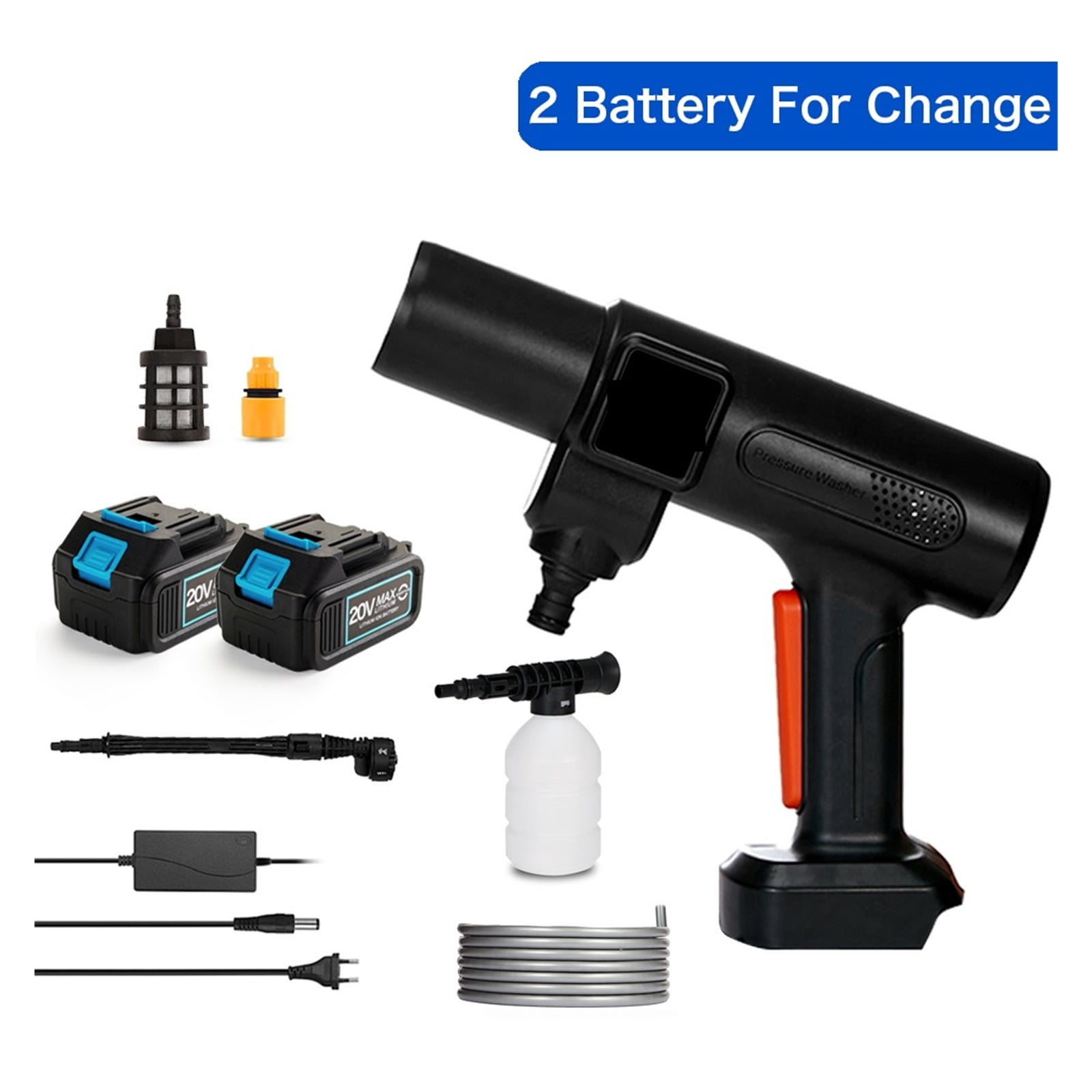 Brushless High Pressure Cleaner Washer Spray Water Gun Portable Car ...