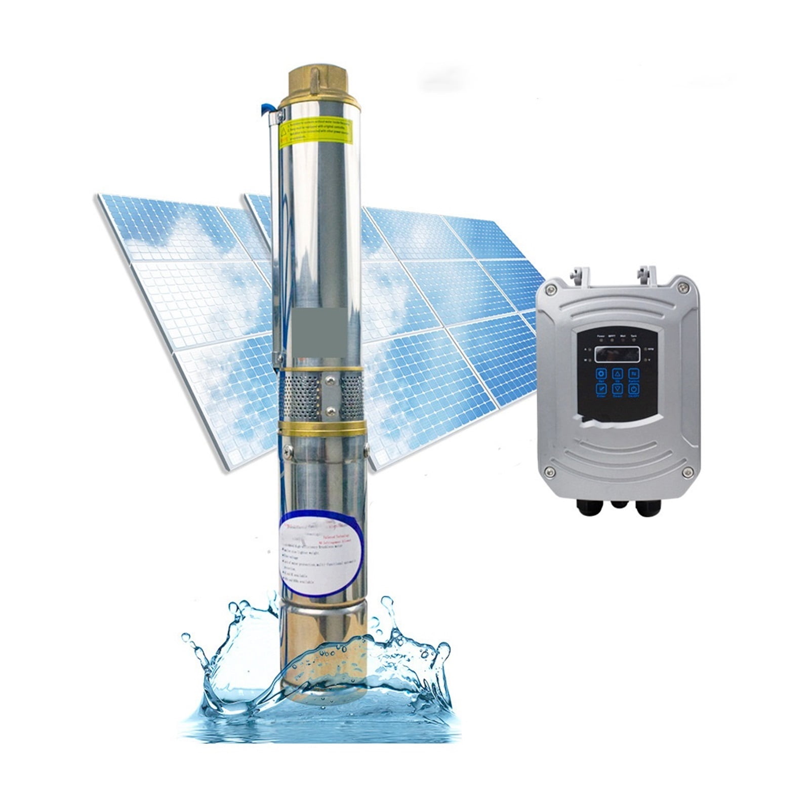 Brushless High-Speed 400W DC48V Flow 2.6T/H Solar Deep Water Pump With ...