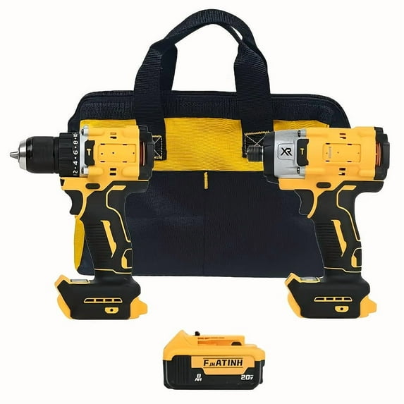 "Brushless Impact Wrench & Hammer Drill Combo for Dewalt 20V Battery ...