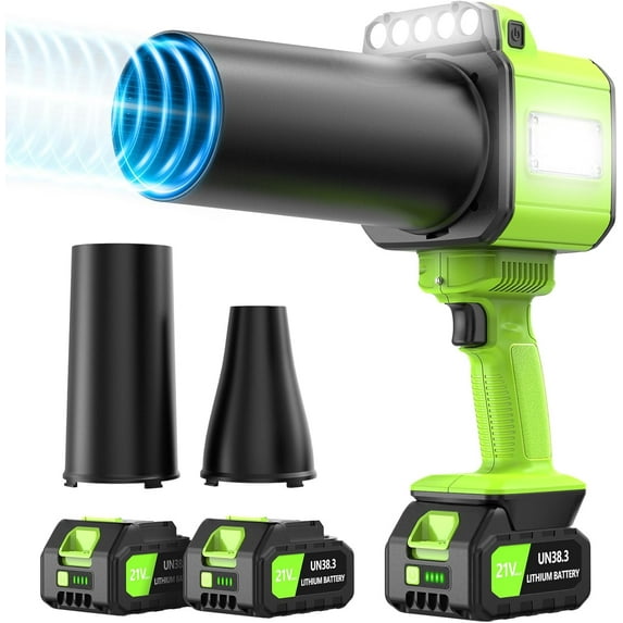 Brushless Leaf Blower Cordless, Handheld Leaf Blowers with LED Work ...