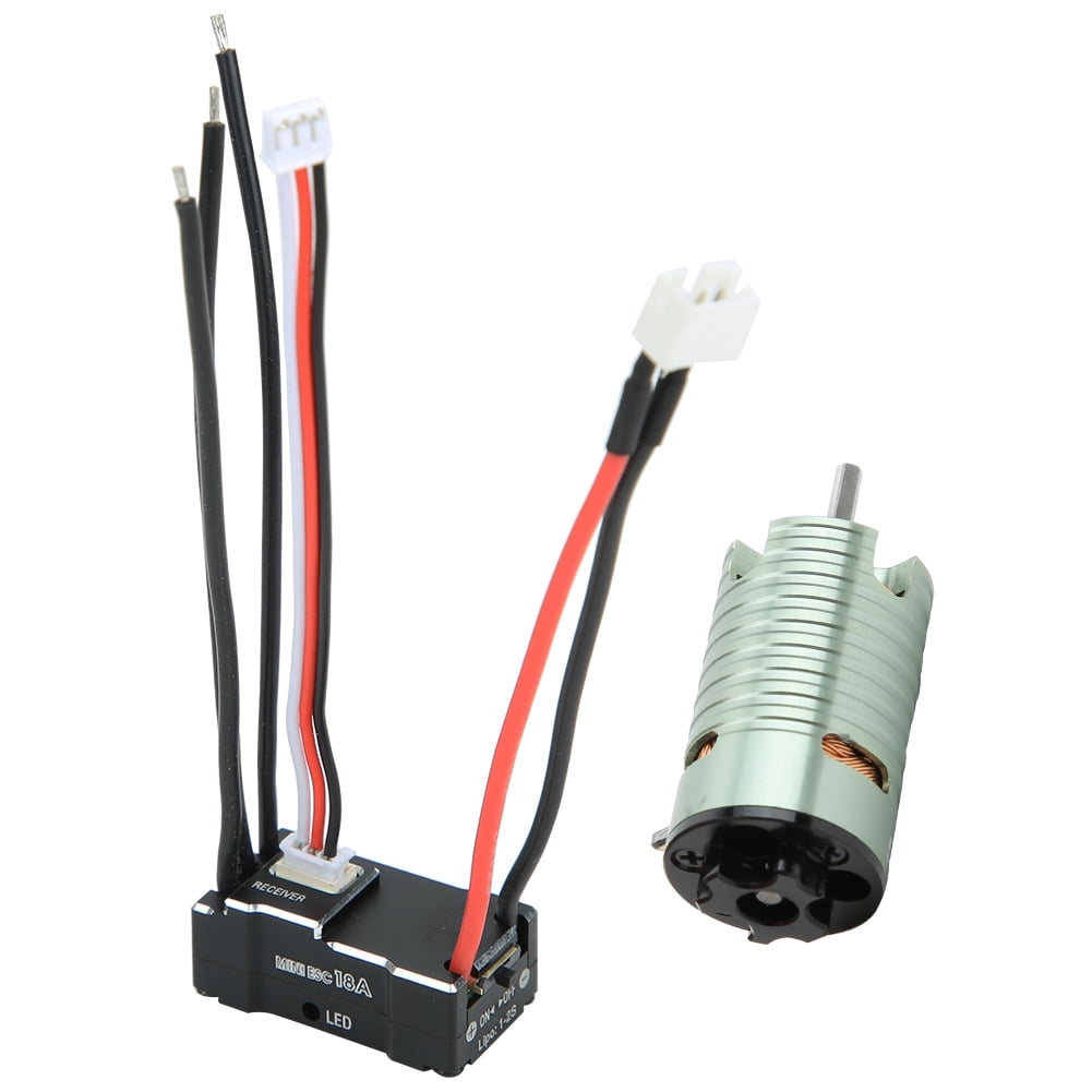 Brushless Motor 18A ESC,RC Part,1410 Brushless Motor 18A Black ESC RC ...
