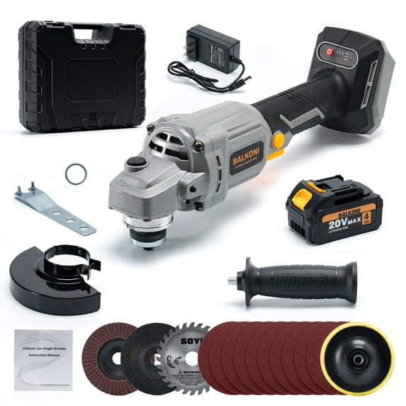 Brushless Motor Angle Grinder Cordless With Battery And Extensive ...