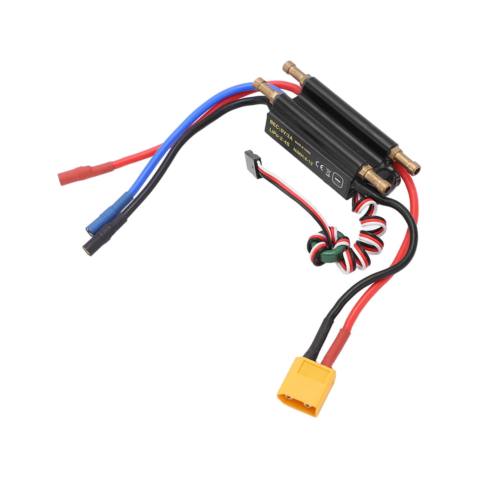 Brushless Motor Controller,30A RC Boat Waterproof Brushless ESC 2‑4S ...