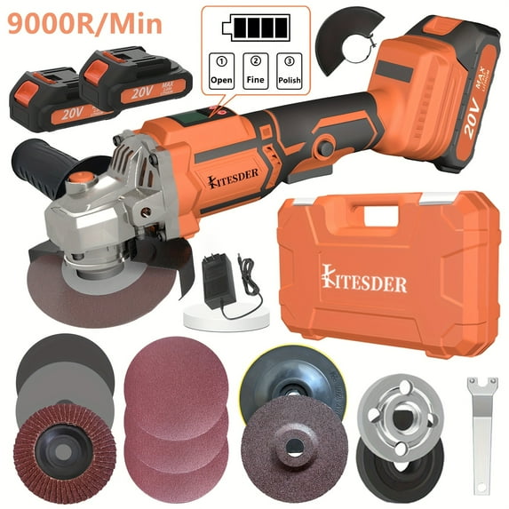 Brushless Motor Cordless Angle Grinder (11000 RPM, 30mm Max Depth ...