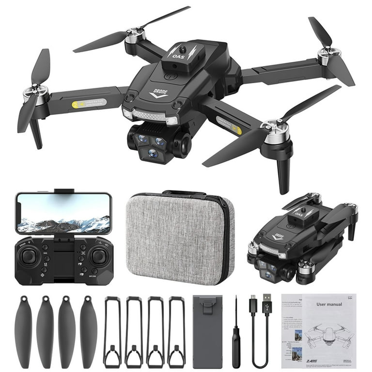Brushless Motor Drones With Cameras Wind Resistance Headless Mode Gesture Control FPV Drone For Adults RC Drone For Beginners Quadcopter Walmart