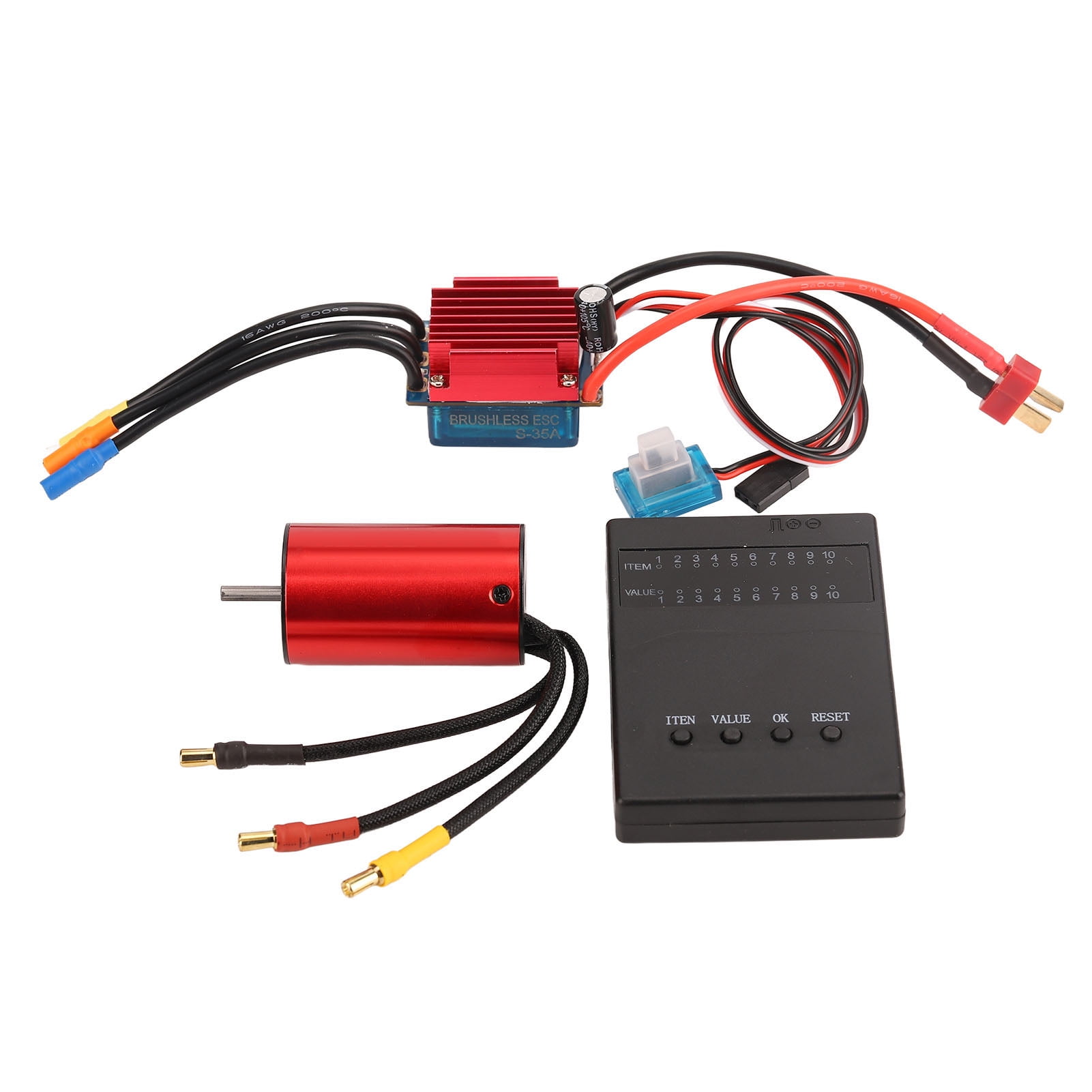 Brushless Motor Esc Kit 5900kv Waterproof Brushless Motor 35a Esc Programming Card Combo Set For