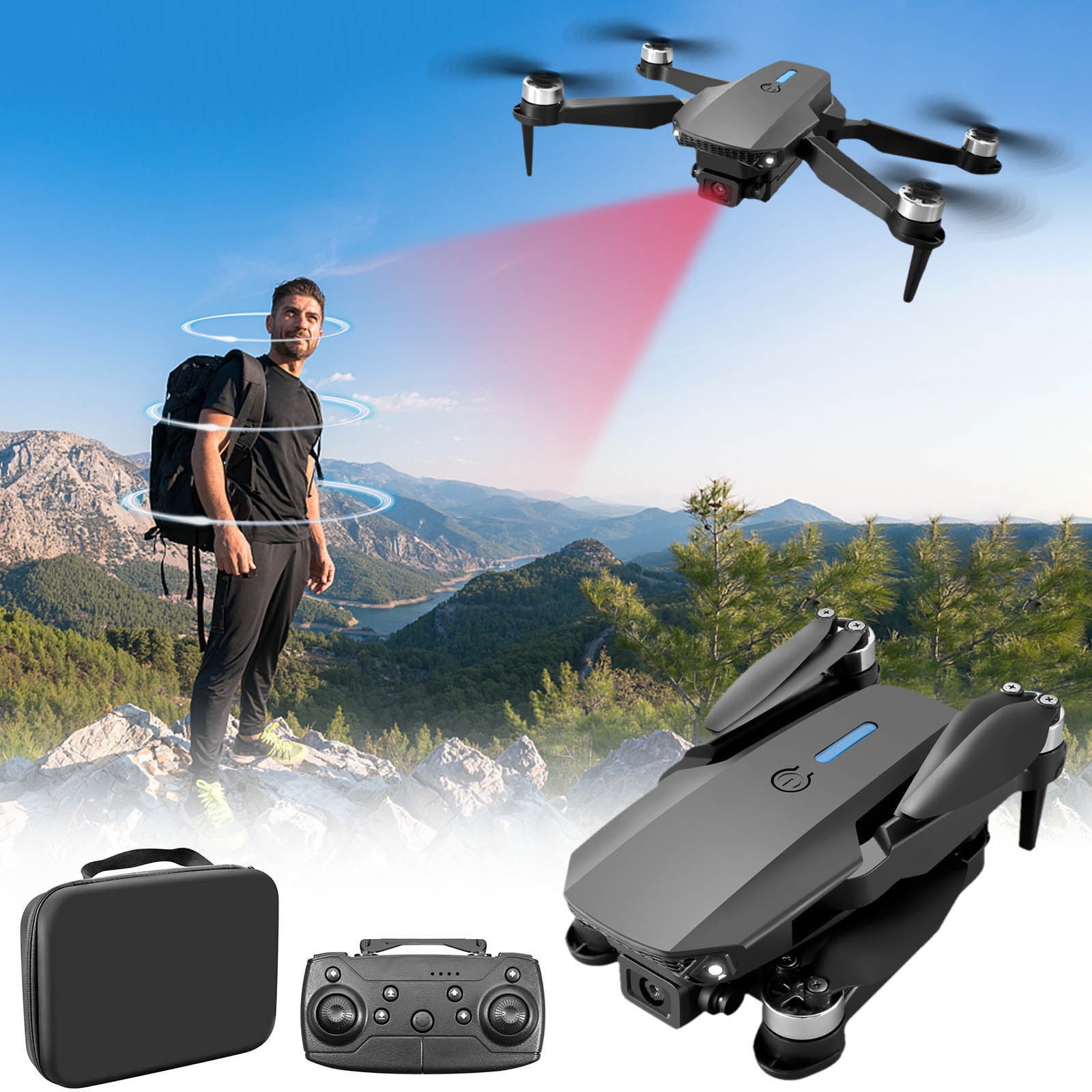 Brushless Motor Uav Optical Positioning Quadcopter 4K Dual Camera ...