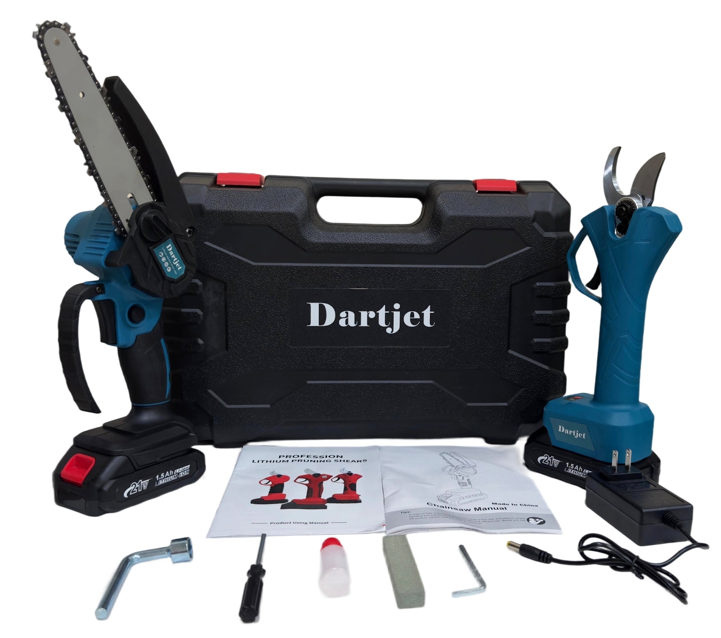 Brushless Motors Pruning Shears and Mini Chain Saw Portable Set for ...
