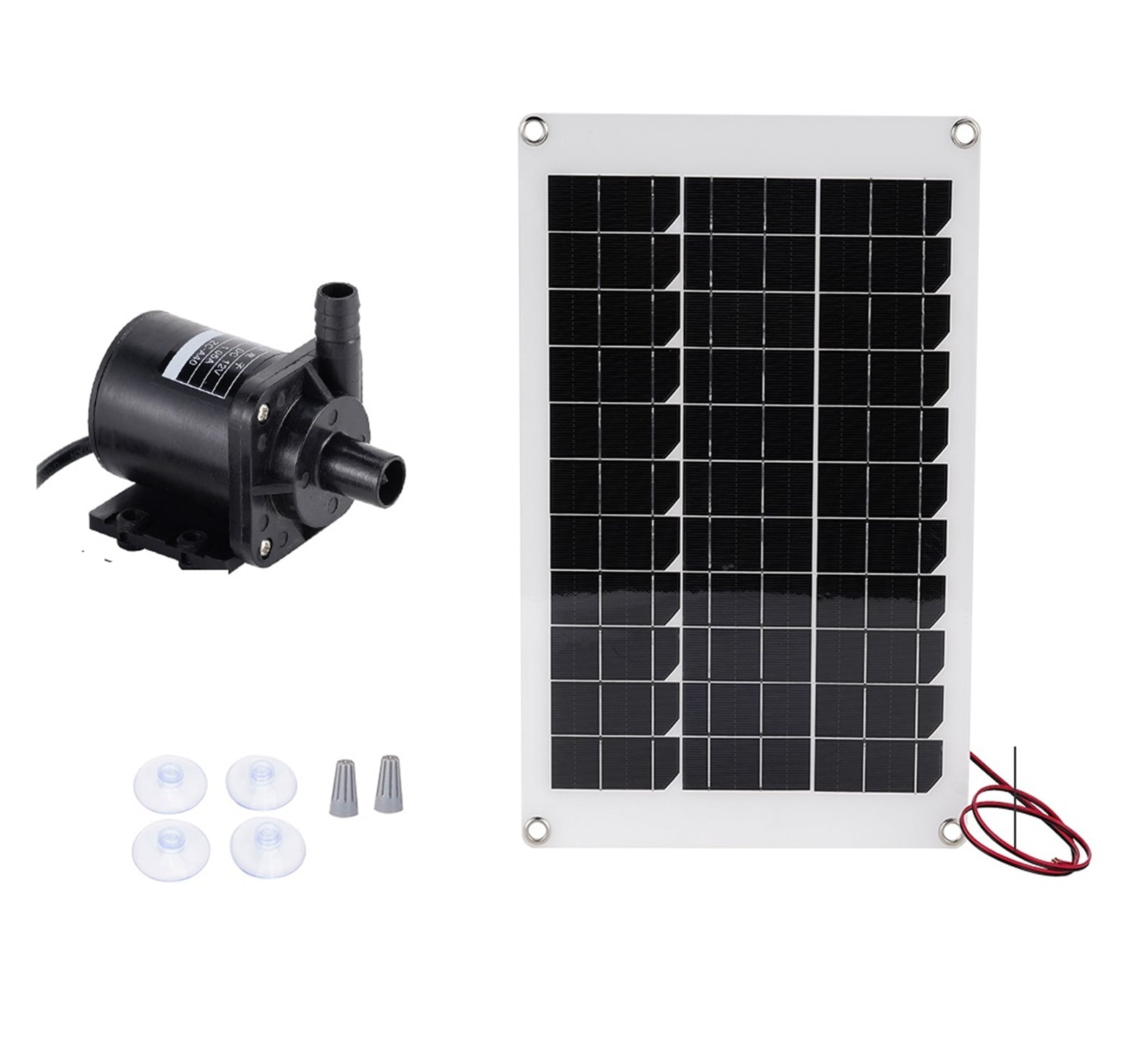 Brushless Solar Water Pump DC 12V Submersible Pump Solar Panel ...