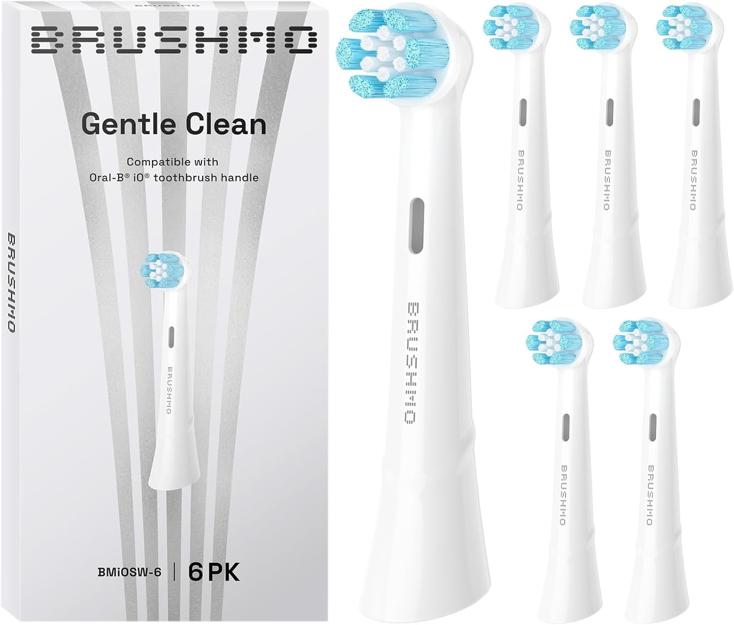 Brushmo Gentle Clean Replacement Toothbrush Heads, Compatible with Oral ...