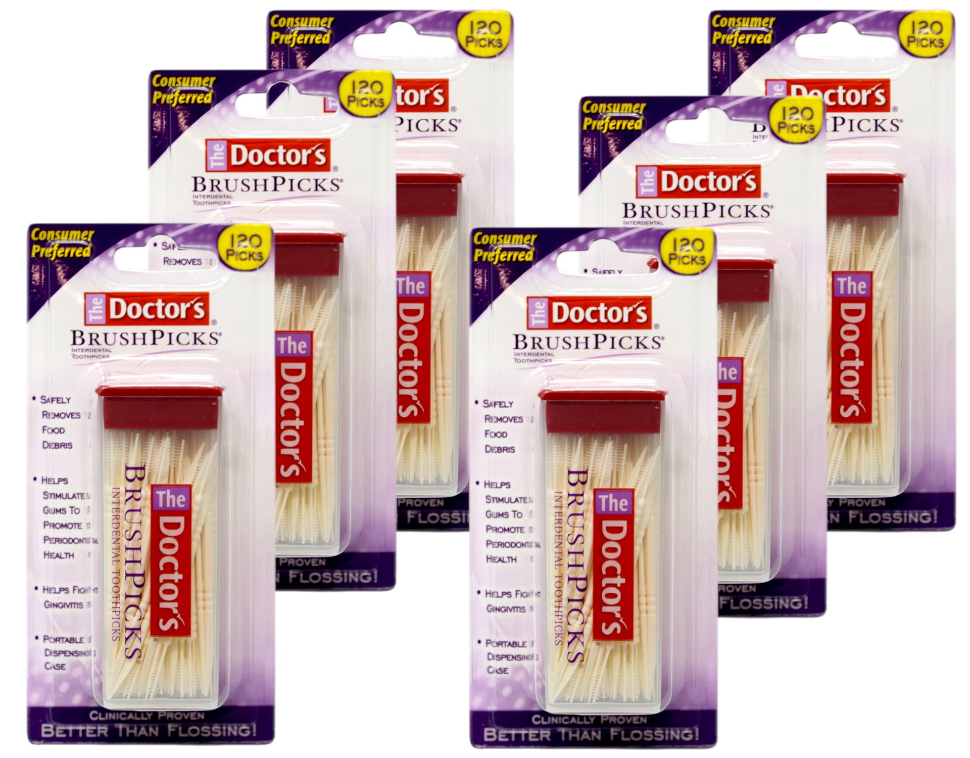 The Doctor’s BrushPicks, Interdental Brushes and Dental Pick 2-in-1 ...