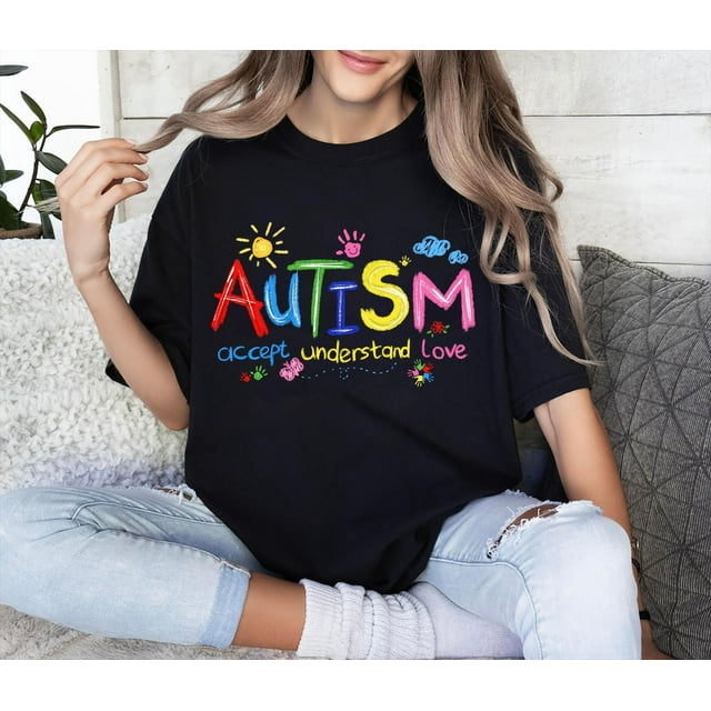 Brushstroke Autism Shirt, Autism Awareness Shirt, Autism Puzzle Pieces ...