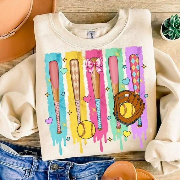 Brushstroke Softball Drip, Coquette Softball Drip, Mama Softball, Game ...