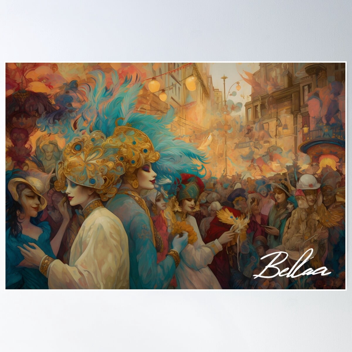 Brushstrokes Of Belonging, By Artist Bella Catza, Canvas Decor, Wall ...