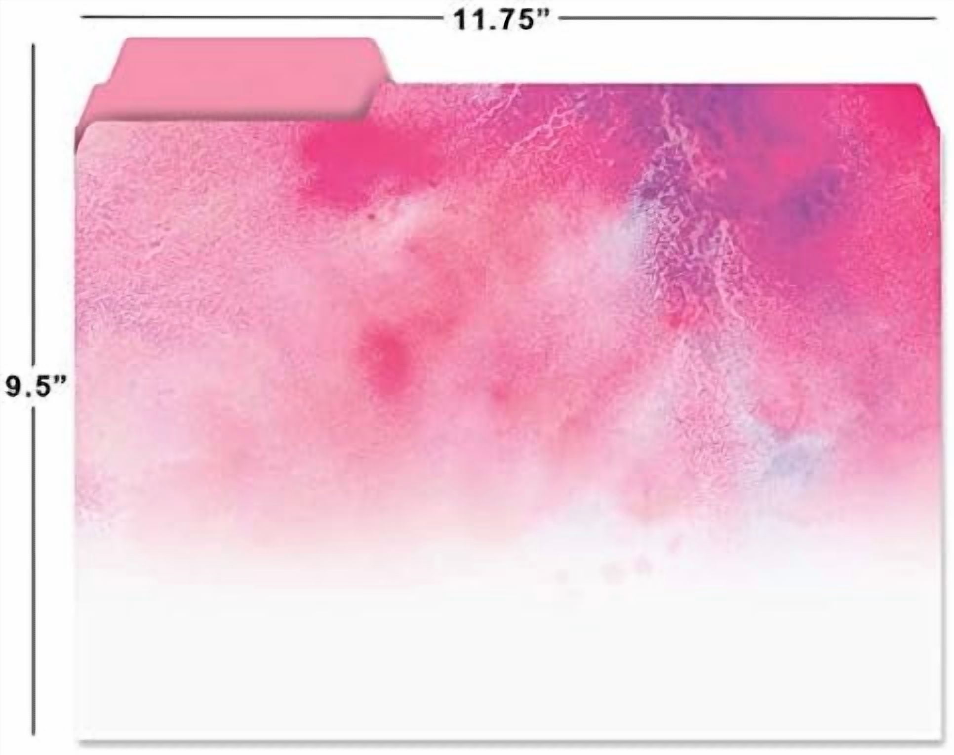 Brushstrokes File Folders Value Pack - Bulk Set of 24, 6 Pretty ...