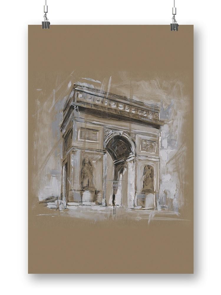 Brushwork Architecture I Poster - Ethan Harper Designs, - Walmart.com