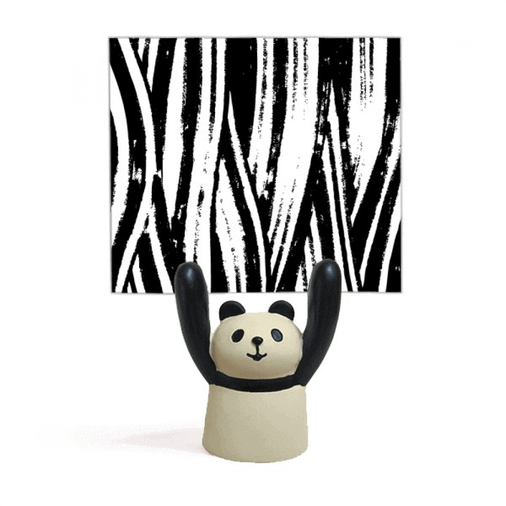Brushwork Vertical Line Texture Memo Holder Cartoon Animal Panda Stand Decoration - Walmart.com