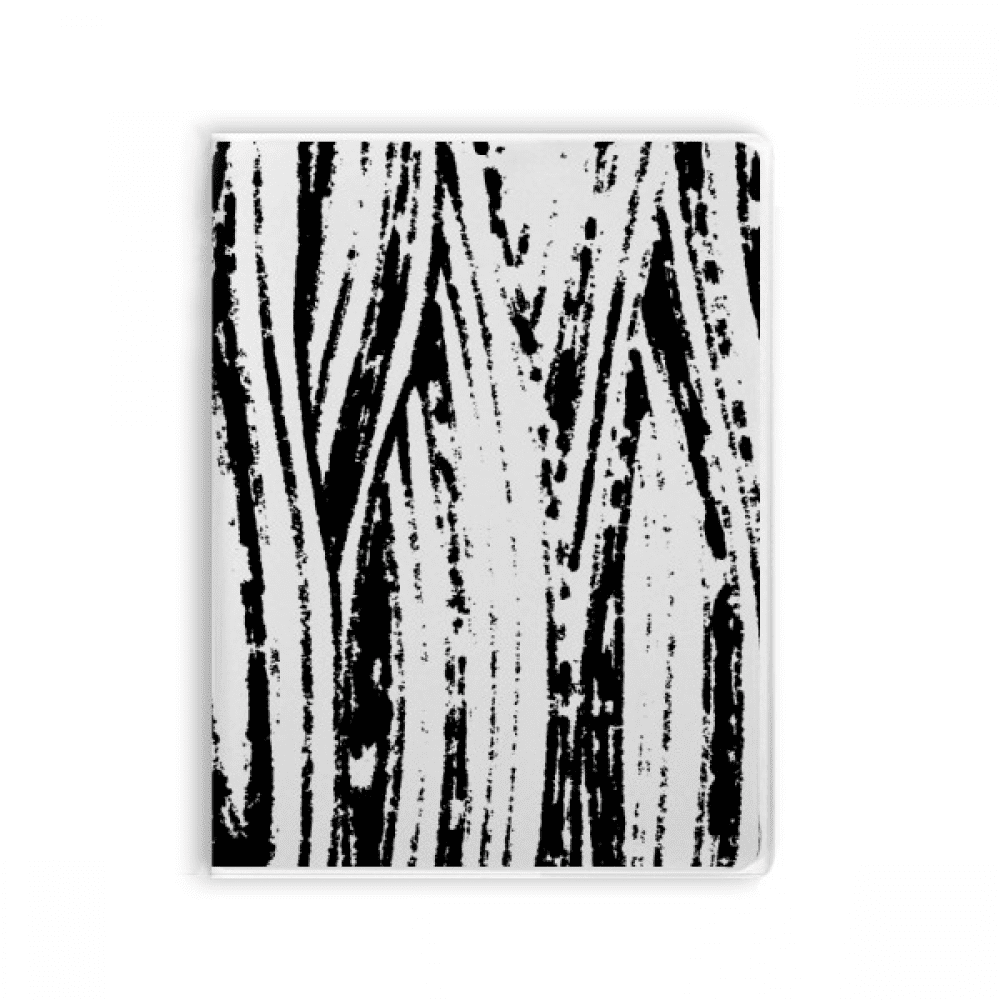 Brushwork Vertical Line Texture Notebook Gum Cover Diary Soft Cover ...