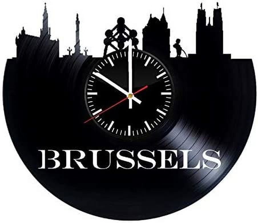 Brussel City Belgium Vinyl Wall Clock,Vinyl Record Clock Wall Art ...