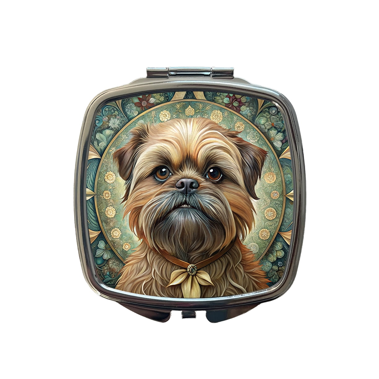 Brussels Griffon Dog Art Nouveau Travel Makeup Handbag Purse Small ...