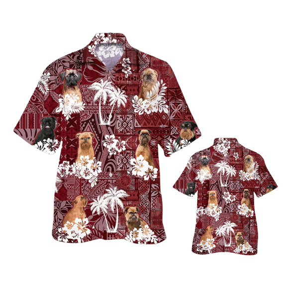 Brussels Griffon Hawaiian Shirt, Cute Summer Aloha Beach Shirt For Dog ...