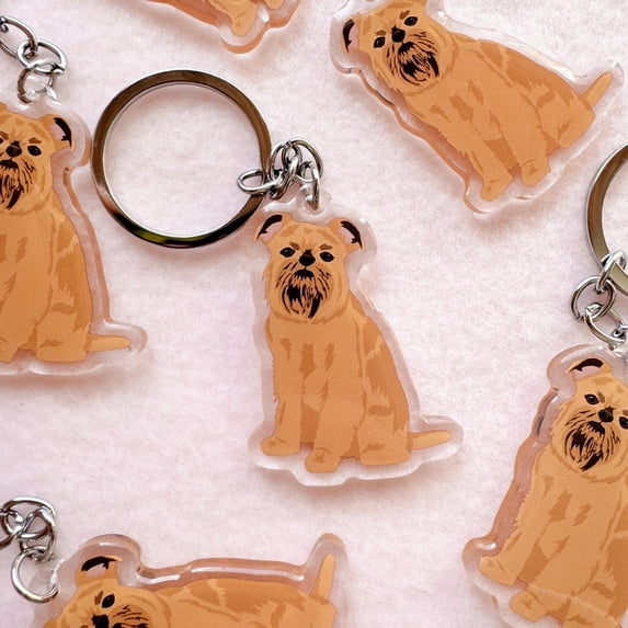 Brussels Griffon Keychain, Acrylic Keychain, American Pit Bull Keychain ...