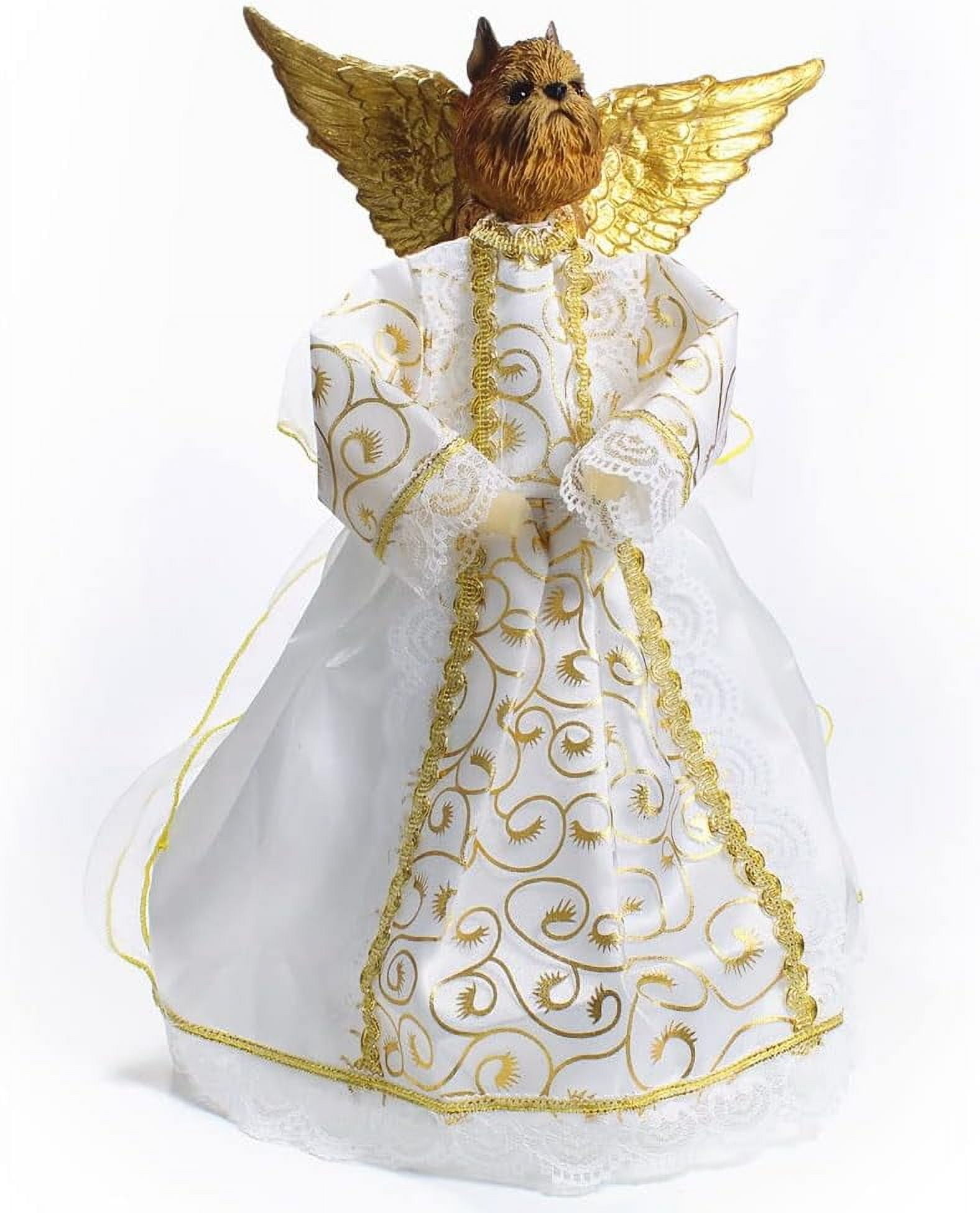 Brussels Griffon Red Angel Tree Topper - Walmart.com