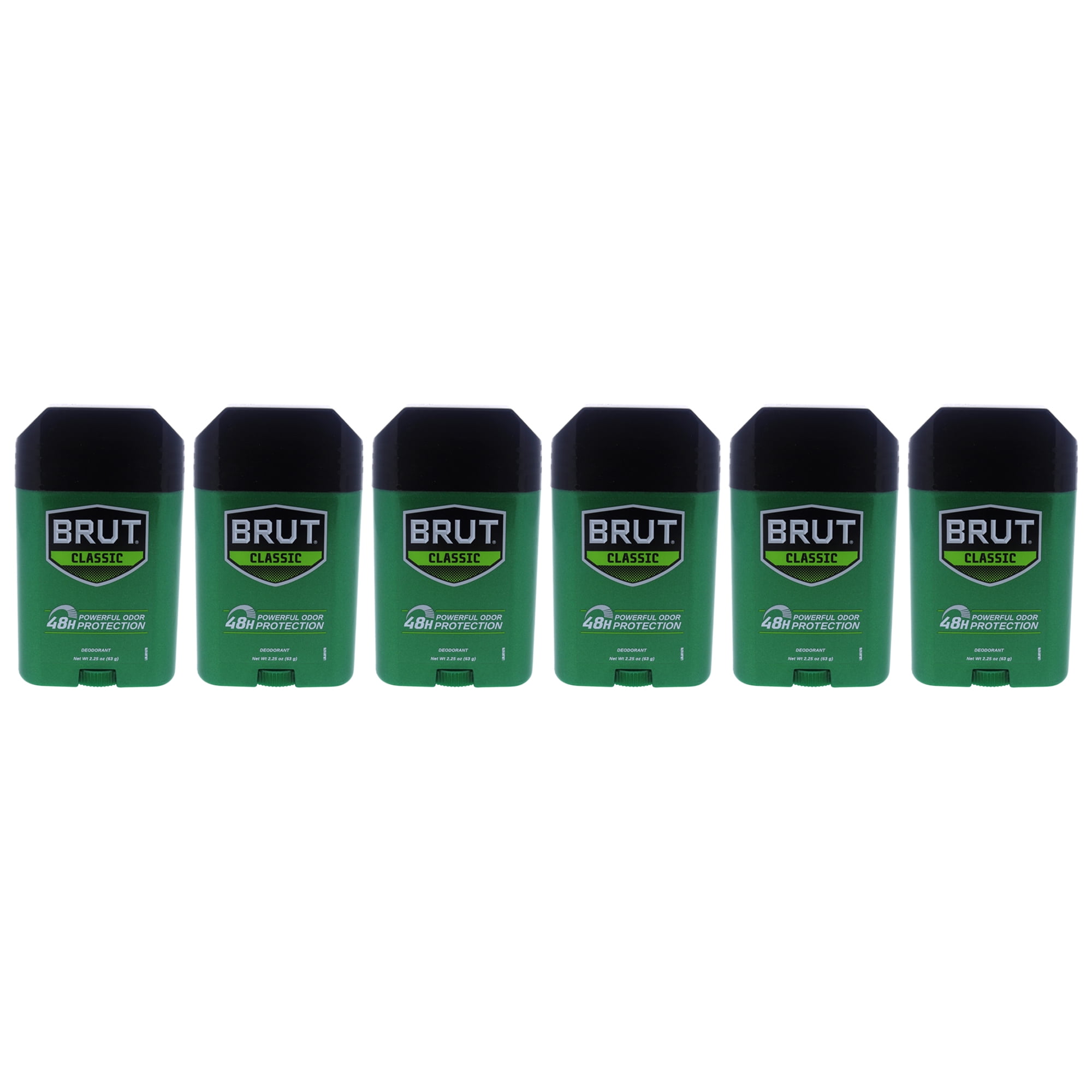 Brut Classic 48H Protection Deodorant Stick - Pack of 6, 2.25 oz ...
