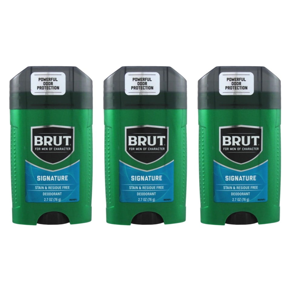 Brut Deodorant 2.25Oz Oval Solid Classic Scent (3 Pack). - Walmart.com