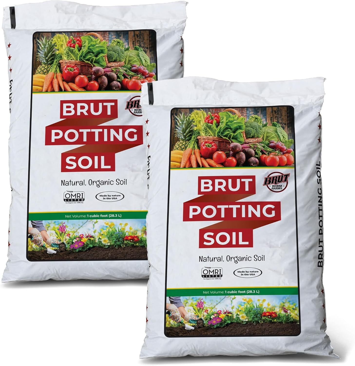 Brut Organic Potting Soil – 1 CF – Everything Your Plants Need in one ...