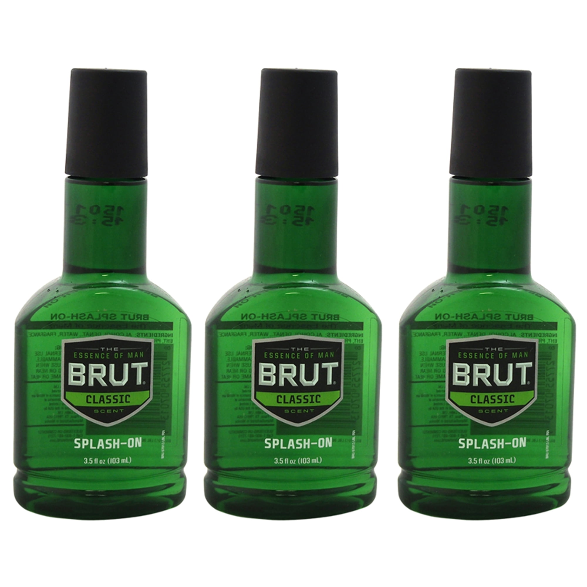 Splash-On Original Fragrance by Brut for Men - 3.5 oz Splash - Pack of ...