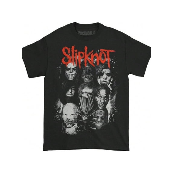 Brutal Masked Faces Slipknot Shirt, Dark Industrial Horror Portrait ...