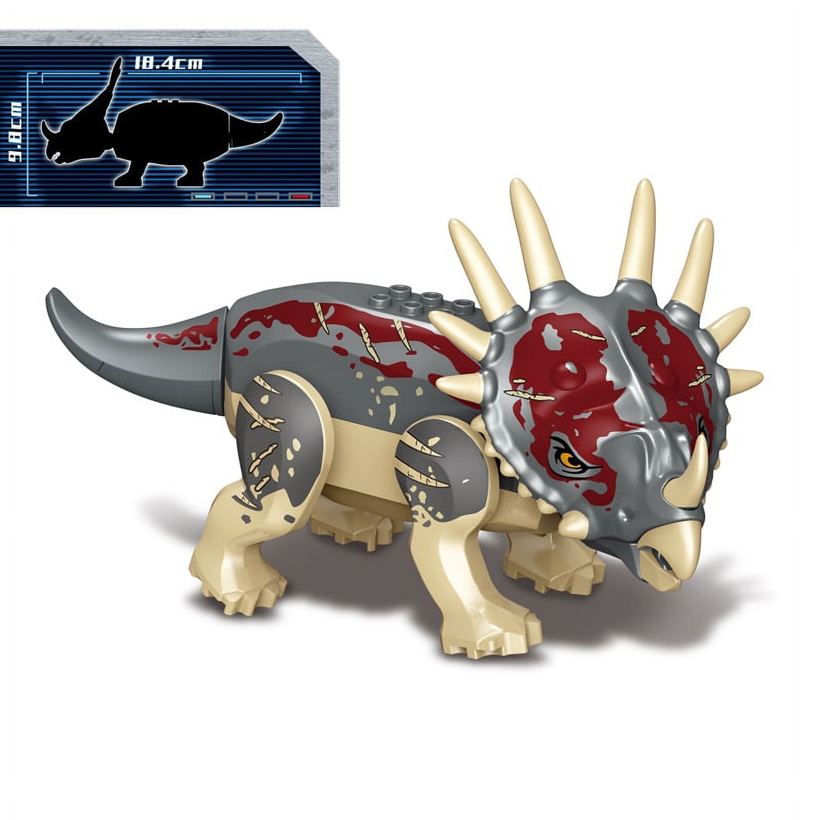 Brutal Raptor Building Jurassic Blocks World 2 MINI Dinosaur Figures ...