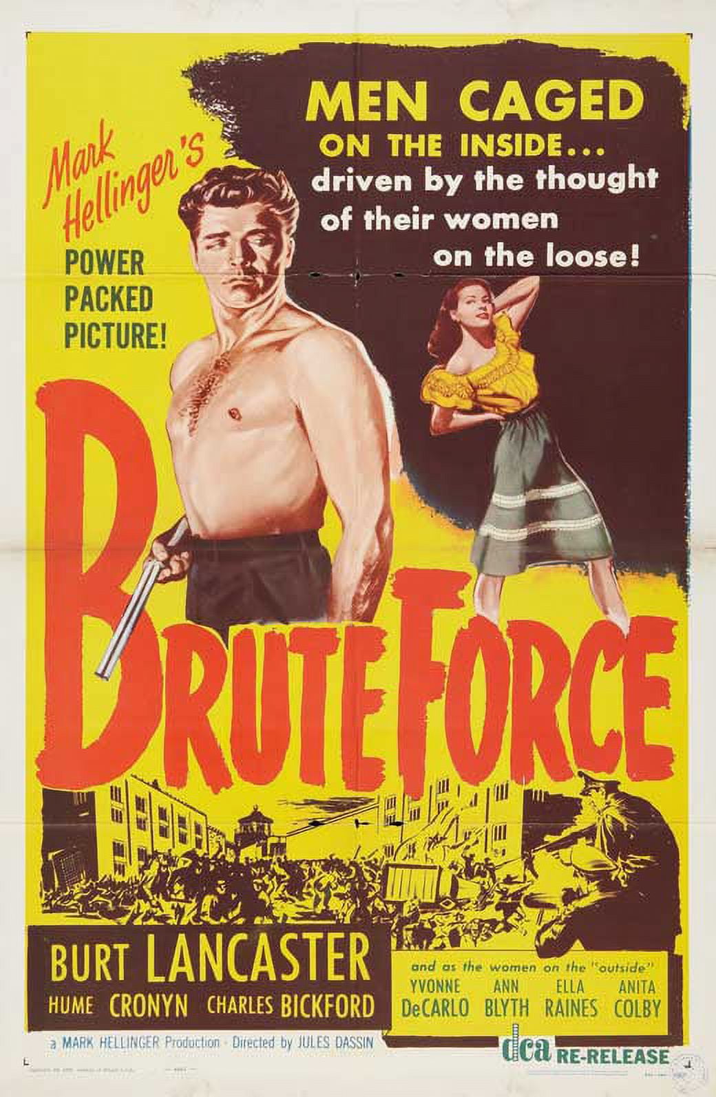 Brute Force - movie POSTER (Style C) (11" x 17") (1947) - Walmart.com
