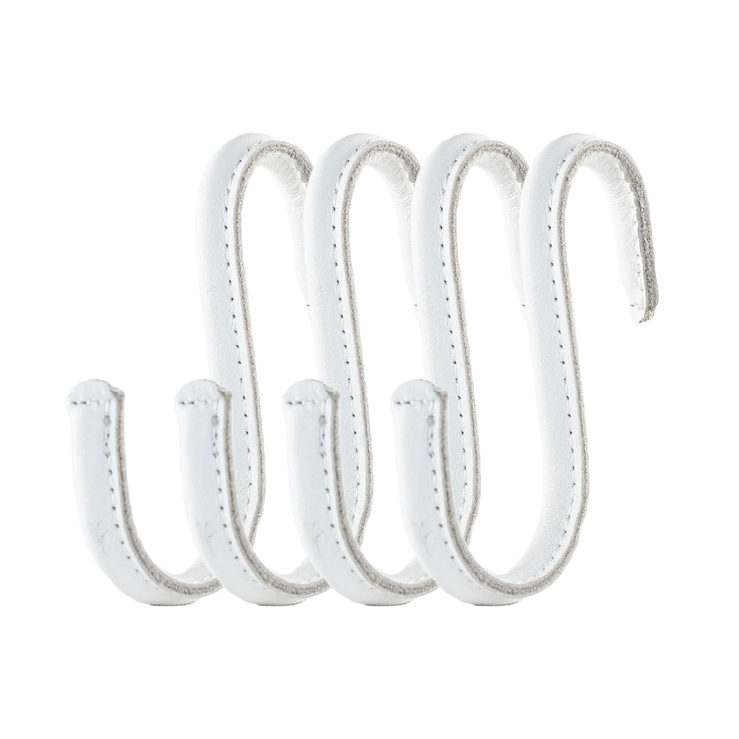 Brute Strength - S Shaped Hooks Wrapped in Full Grain Leather - 4 pcs ...