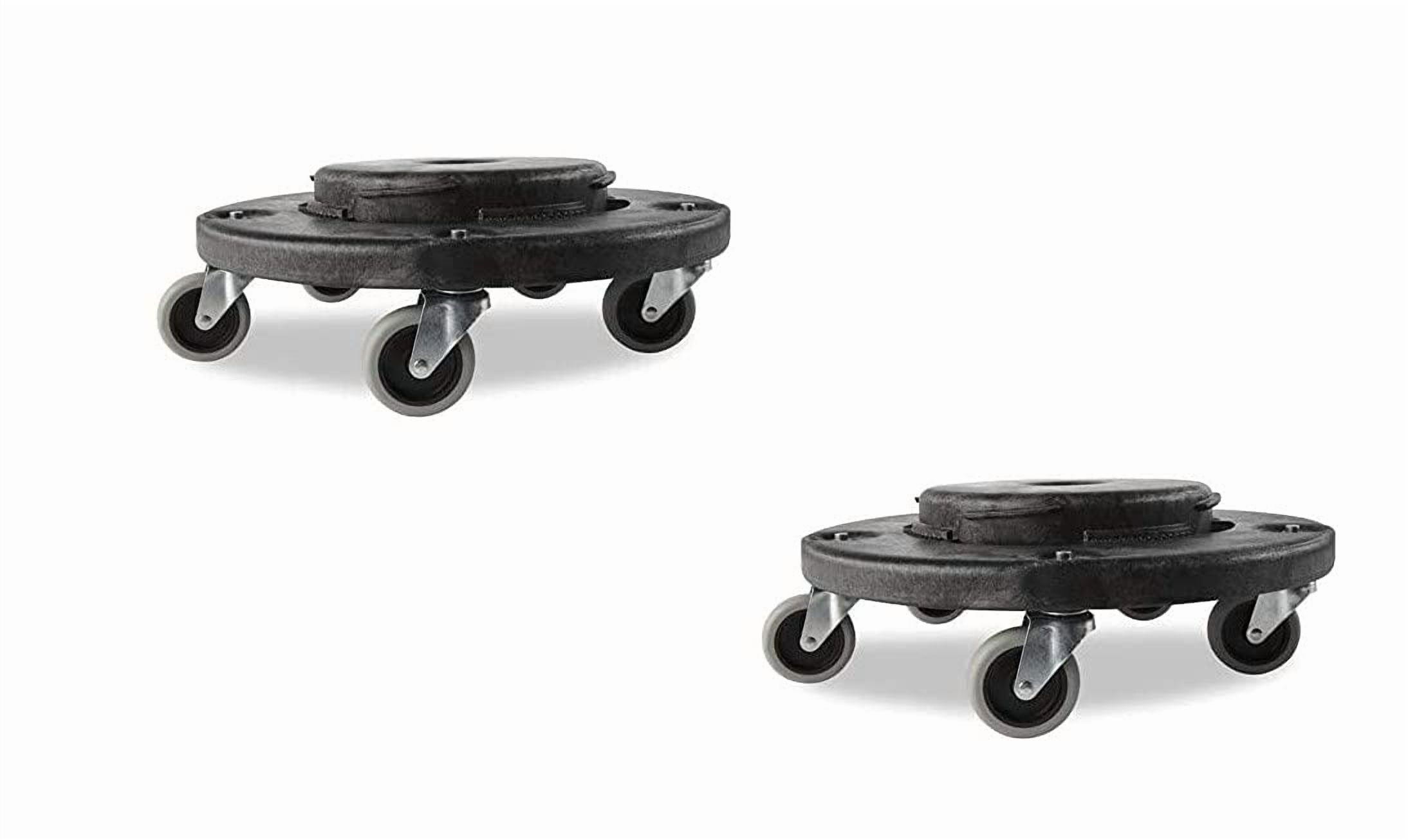 Brute Twist on/Off Round Dolly, Black, Use with BRUTE Trash Can, Pack ...